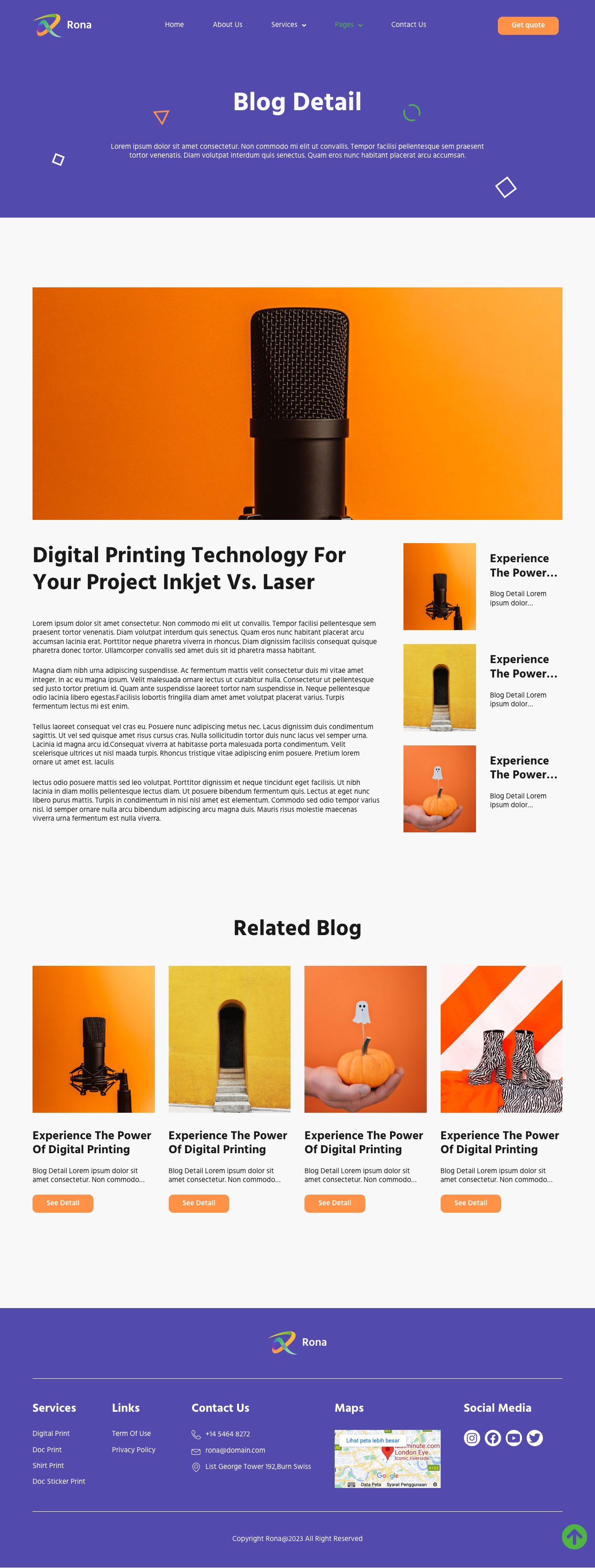 Rona - Digital Printing Service Template Kit by antstheme | ThemeForest